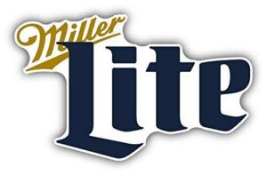 miller lite vinyl decal (any size) miller lite beer stickers for car, bar, laptop, tumblers (3 inch)