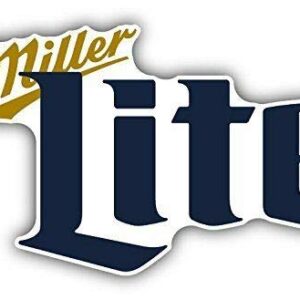 Miller Lite Vinyl Decal (Any Size) Miller Lite Beer Stickers for car, bar, Laptop, tumblers (3 inch)