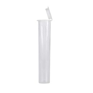 72mm child resistant pop top cartridge tubes clear 1ml 0.5ml (10 pack)