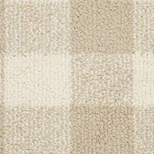 Garland Rug Country Living Buffalo Plaid Area Rug, 5-Feet by 7-Feet, Tan/Ivory