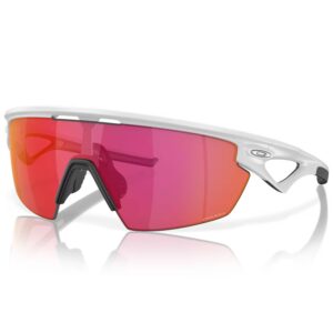 oakley unisex sunglasses matte white frame, prizm field lenses, 36mm