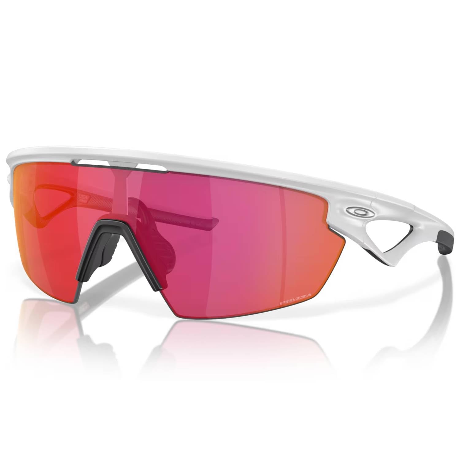 Oakley Unisex Sunglasses Matte White Frame, Prizm Field Lenses, 36MM