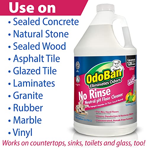 OdoBan Pet Solutions Oxy Stain Remover, 32 Ounce Spray, Neutral pH Floor Cleaner Concentrate, 1 Gallon, and 120 Dog Waste Pickup Bags