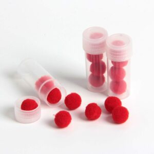 5ml Plastic Test Tubes Small Bottle Vial Storage Vial Storage Container for Lab -50pcs