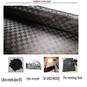 SOFIALXC Carbon Fiber Fabric Cloth 280g/m² Jacquard Cloth 3k 20 * 20 Square Twill Width50cm, Long100cm