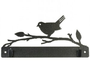 ackfeld manufacturing 10in bird on branch with clips quilt hanger, black