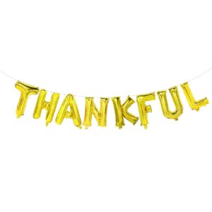 Thankful Balloons，Thankful Banner，Thanksgiving Party Supplies，Thanksgiving party decoration，Autumn Thanksgiving Balloon Decorations