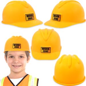 anapoliz kids dress up costume hat | yellow plastic construction worker helmet for parties | safety engineer cap