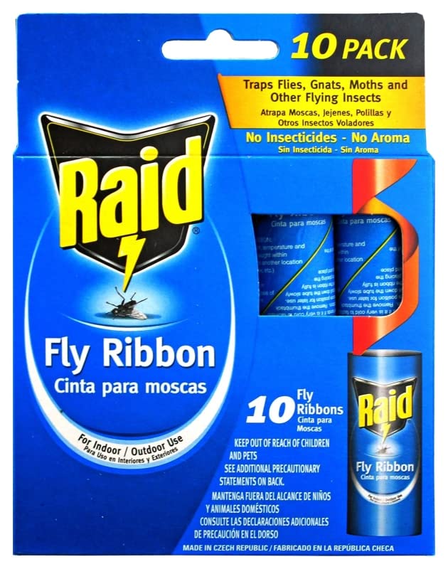 Raid‌ ‌‌Fly‌ ‌Catcher‌‌ ‌‌Tape & Fly Strips Bundle‌ (32‌ ‌Pack)‌ ‌|‌ ‌20‌ ‌Fly‌ ‌Ribbon‌ ‌+‌ ‌12‌ ‌Window‌ ‌‌Fly‌ ‌Trap‌‌‌ ‌for‌ ‌Catching‌ ‌Pesky‌ ‌Insects‌ ‌Indoor/‌ ‌Outdoor