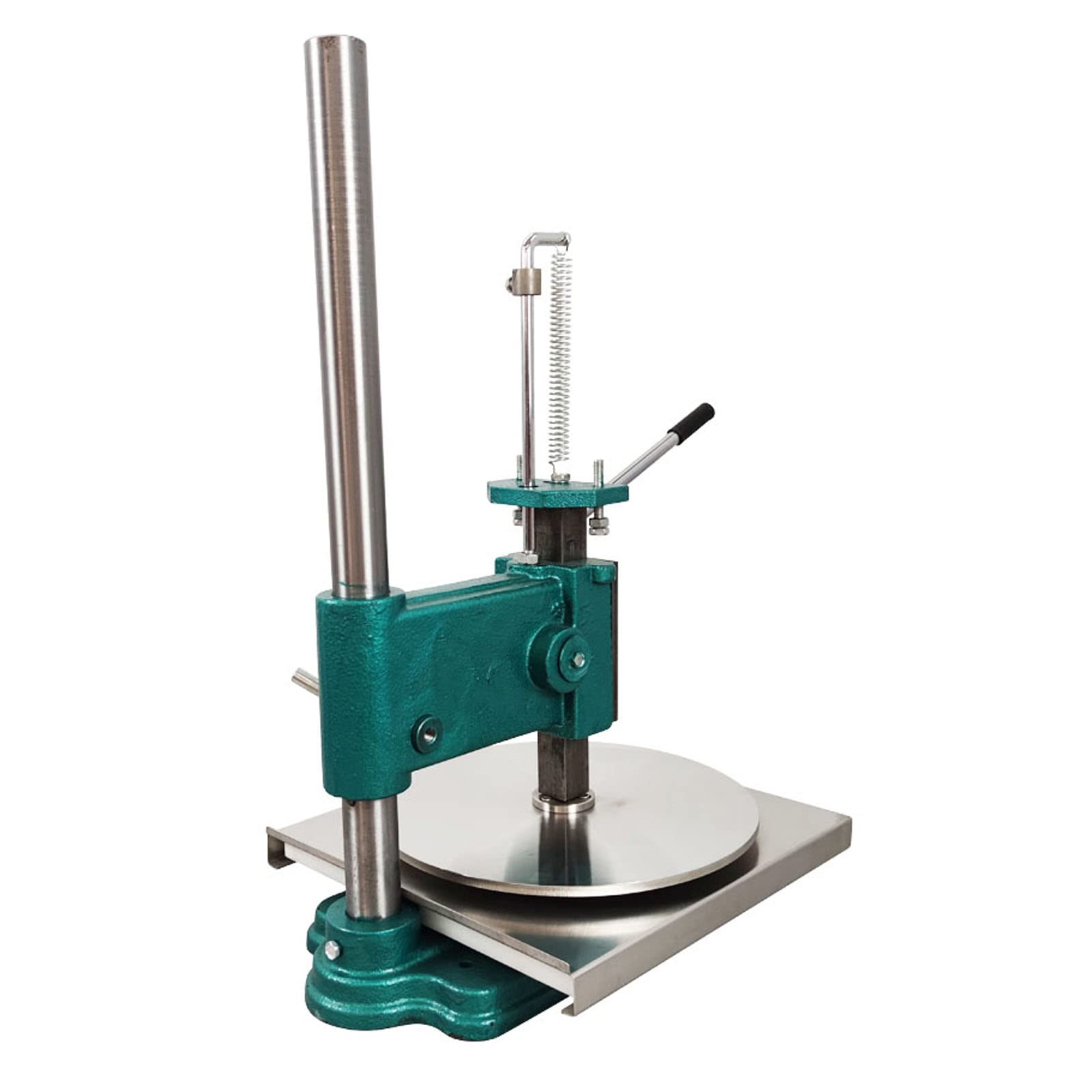 INTBUYING 14inch Manual Pizza Dough Pastry Press Machine Household Pizza Cake Press Machine Dough Press Sheeter Dough Pastry Presser Stainless Steel Pasta Maker Pizza Express Machine