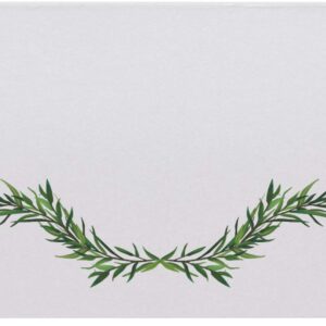 Wreath and Greens Garland Swag Printable Place Cards, Set of 60 (10 Sheets), Laser & Inkjet Printers - Wedding, Party, Dinner, and Special Events - Made in the USA