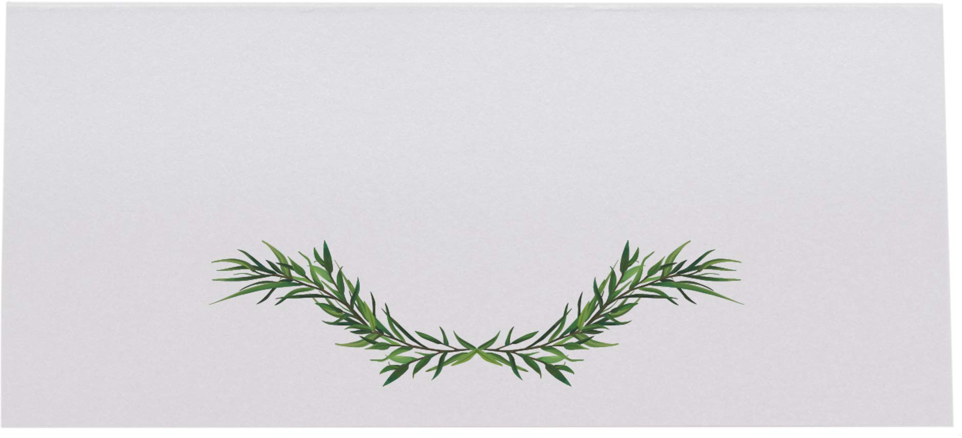 Wreath and Greens Garland Swag Printable Place Cards, Set of 60 (10 Sheets), Laser & Inkjet Printers - Wedding, Party, Dinner, and Special Events - Made in the USA