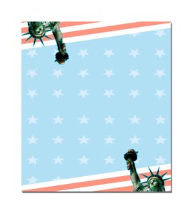 stonehouse collection table tent place cards - 25 patriotic theme guest seating name cards - american flag table tents - wedding seating, party name cards