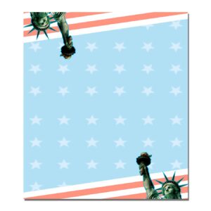 Stonehouse Collection Table Tent Place Cards - 25 Patriotic Theme Guest Seating Name Cards - American Flag Table Tents - Wedding Seating, Party Name Cards