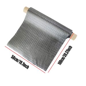 SOFIALXC Carbon Fiber Fabric Cloth 240g/m² Lightning Twill(19.7inch /50cmx39.37inch/100cm)