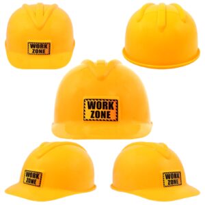 AnapoliZ Kids Dress Up Costume Hat | Yellow Plastic Construction Worker Helmet for Parties | Safety Engineer Cap