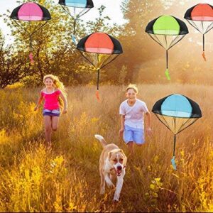 SUPRBIRD Parachute Toys for Kids, 10 Pcs Tangle Free Throwing Toy Parachute, Outdoor Flying Parachute Men Toy, Army Soldiers Guys Toy, No Battery Throwing Hand Toy for Kids Party Favor