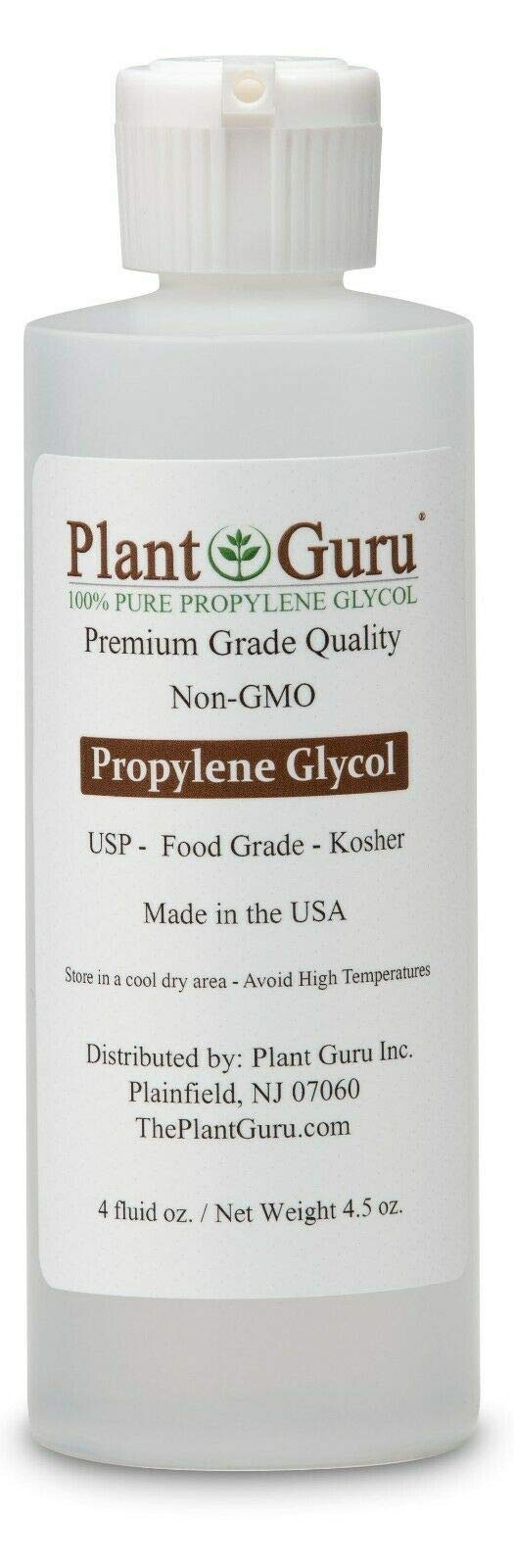 Vegetable Glycerin and Propylene Glycol 4 oz. Each Food Grade USP Kosher 99.9% Pure