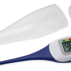 Apex Large Face LCD Fast Read Digital Thermometer for Adults and Children - Instant Read Thermometer for Fever Detection with Quick 10 Second Read Time ( Packaging May Vary )