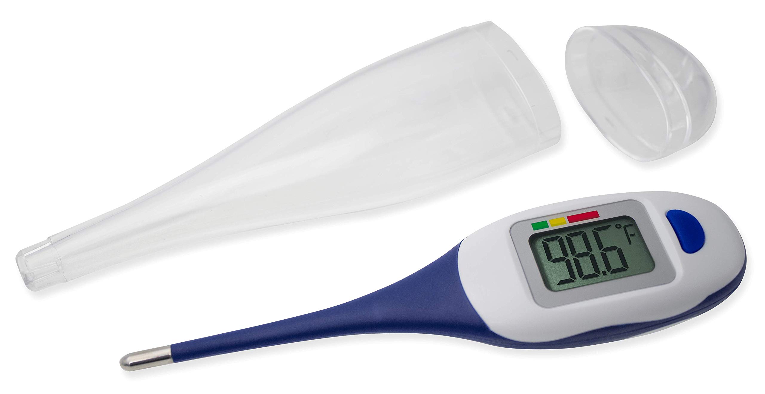 Apex Large Face LCD Fast Read Digital Thermometer for Adults and Children - Instant Read Thermometer for Fever Detection with Quick 10 Second Read Time ( Packaging May Vary )