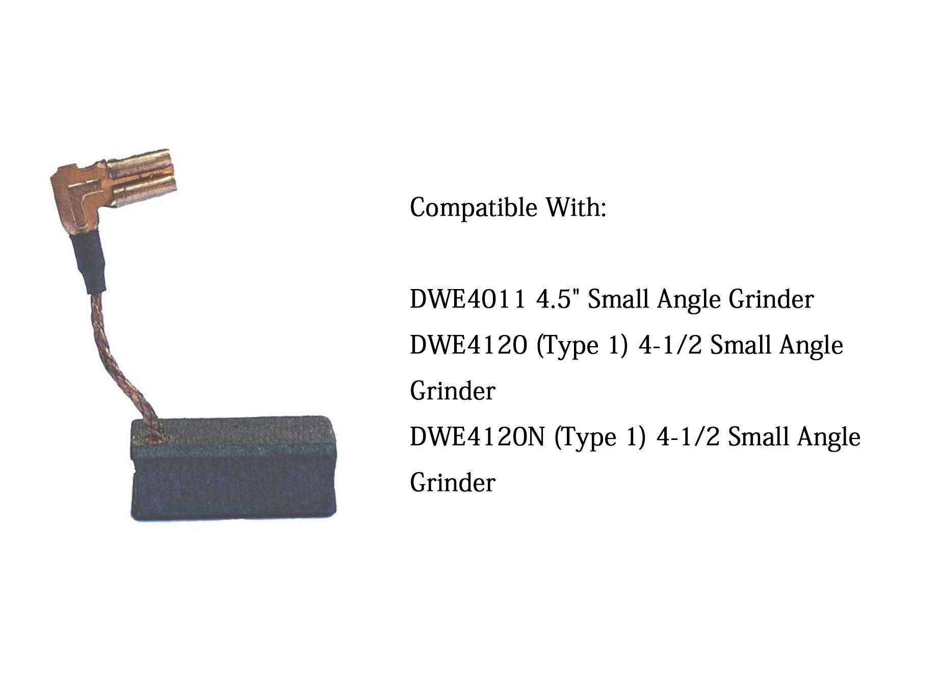 4 Pcs Carbon Motor Brush Compatible with DeWalt DWE4120 / DWE4011,Dewalt N097696 Grinder Motor Replacement Part