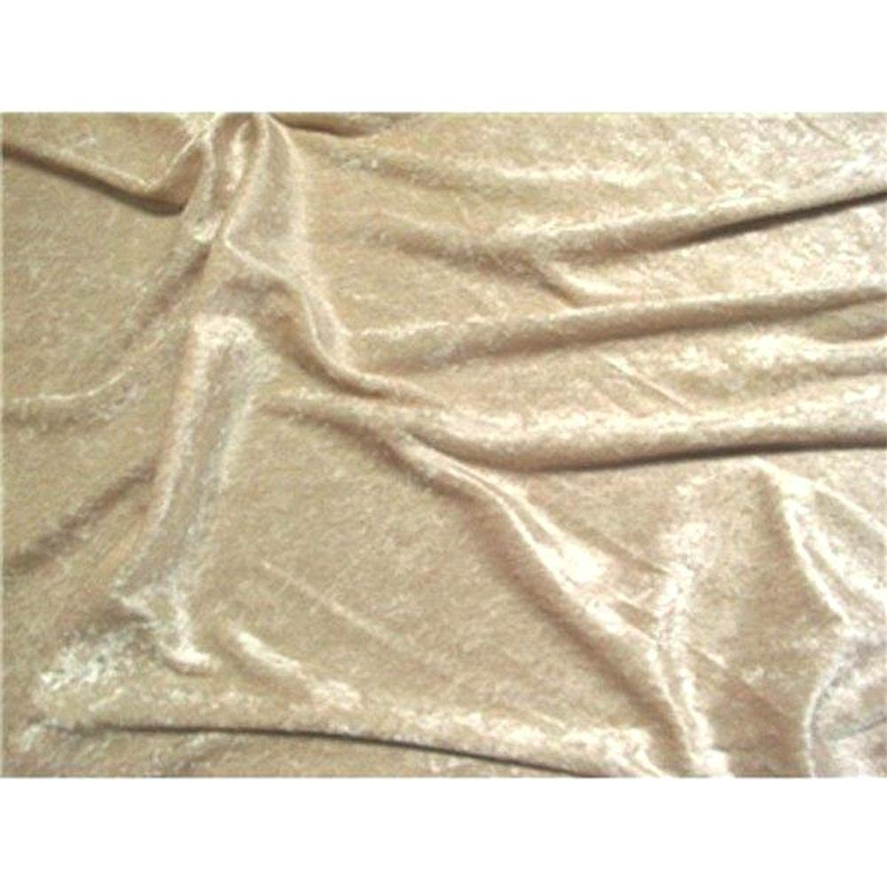 Panne Velvet Champagne, Fabric by the Yard