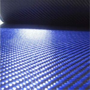 SOFIALXC 3k Carbon Fiber Fabrics Cloth Wrap Twill Weave 500mm Wide and 1000mm Long for Cars, Motorcycle Rc (Blue Black)