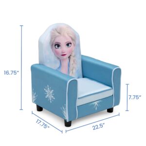 Delta Children Figural Upholstered Kids Chair, Wood, Disney Frozen II Elsa