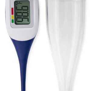 Apex Large Face LCD Fast Read Digital Thermometer for Adults and Children - Instant Read Thermometer for Fever Detection with Quick 10 Second Read Time ( Packaging May Vary )