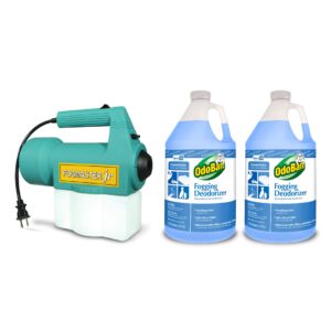 odoban fogmaster jr. electric handheld fogger and fogging deodorizer 2-pack, 1 gallon each