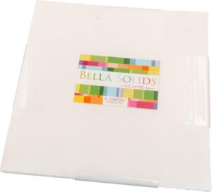 bella solids off white junior layer cake 20 10-inch squares moda fabrics 9900jlc 200