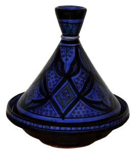 moroccan handmade serving tagine exquisite ceramic with vivid colors original 8 inches across