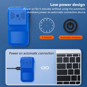 Bluetooth 2D Barcode Scanner,Symcode 2-in-1 Wired & Compatible with Bluetooth Function 1D 2D QR Bar Code Reader PDF417 Data Matrix Maxicode, Automatically Wireless Connect