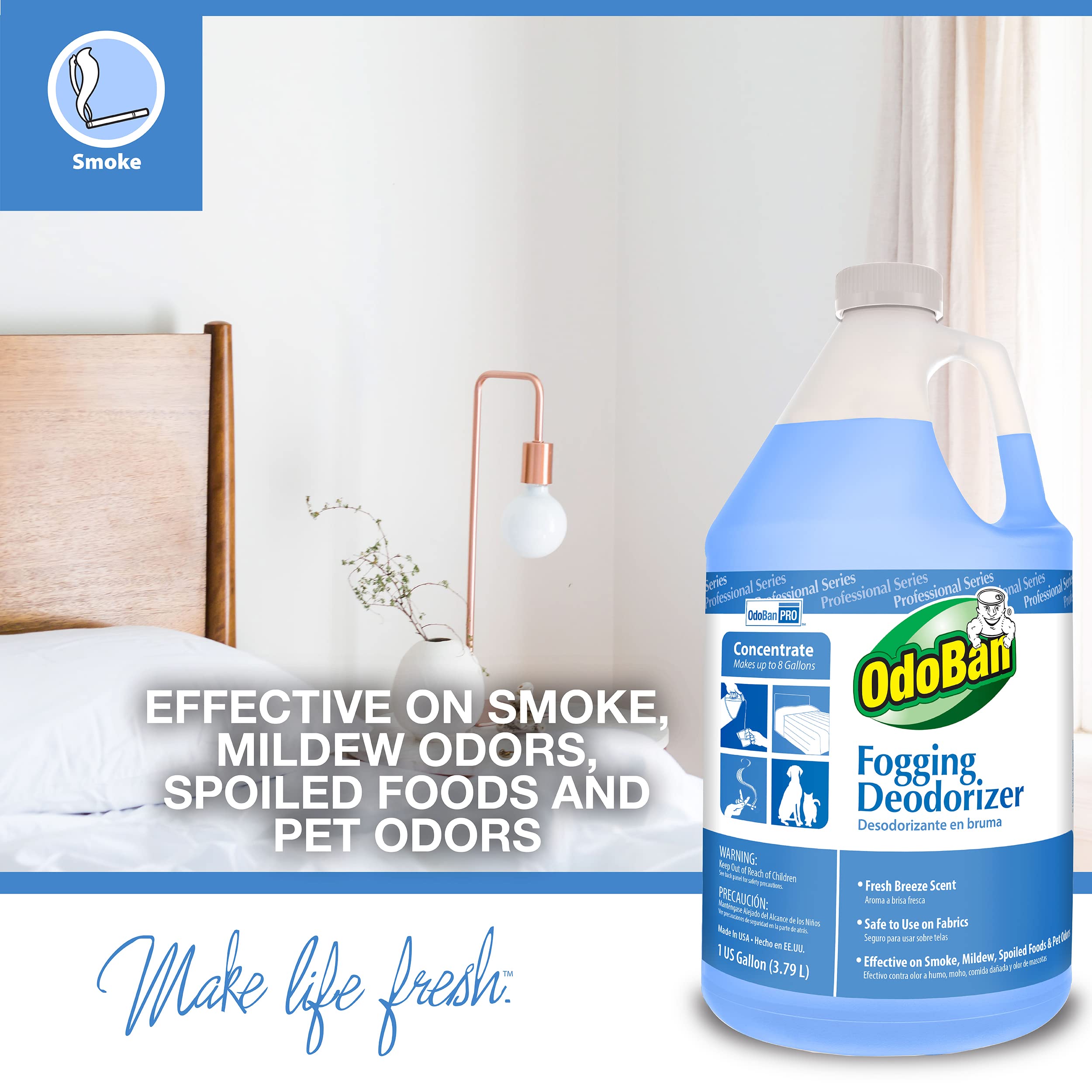 OdoBan Fogmaster Jr. Electric Handheld Fogger and Fogging Deodorizer 2-Pack, 1 Gallon Each