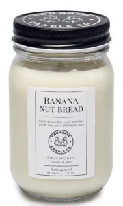 banana nut bread scented soy candle | hand poured in the usa | 12 oz.