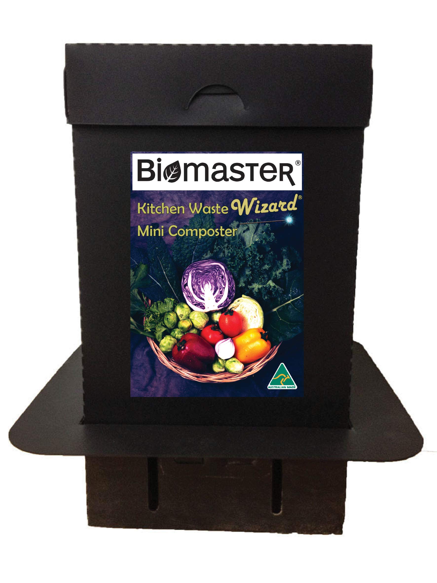 Kitchen Waste Wizard Mini Composter (100% Recycled Material, 10” Width x 18” Height)