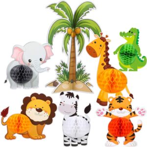 blulu 27 pieces jungle animals cutouts jungle themed party decorations 3d jungle animals cardboard paper cutouts for classroom bulletin board animals theme party birthday party baby shower