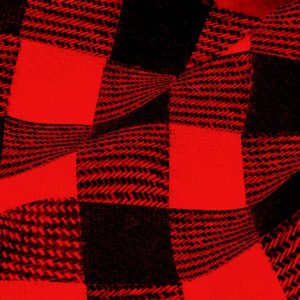 40 Pieces Christmas Buffalo Plaid Fabric Precut Fabric Cotton Squares Quilting Fabric Red and Black Fabric for DIY Sewing Quilting Patchwork Crafts, 5.9 x 5.9 Inch