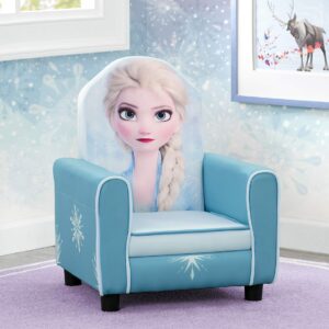 Delta Children Figural Upholstered Kids Chair, Wood, Disney Frozen II Elsa