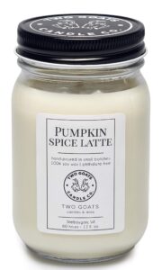 pumpkin spice latte scented soy candle | hand poured in the usa | 12 oz.