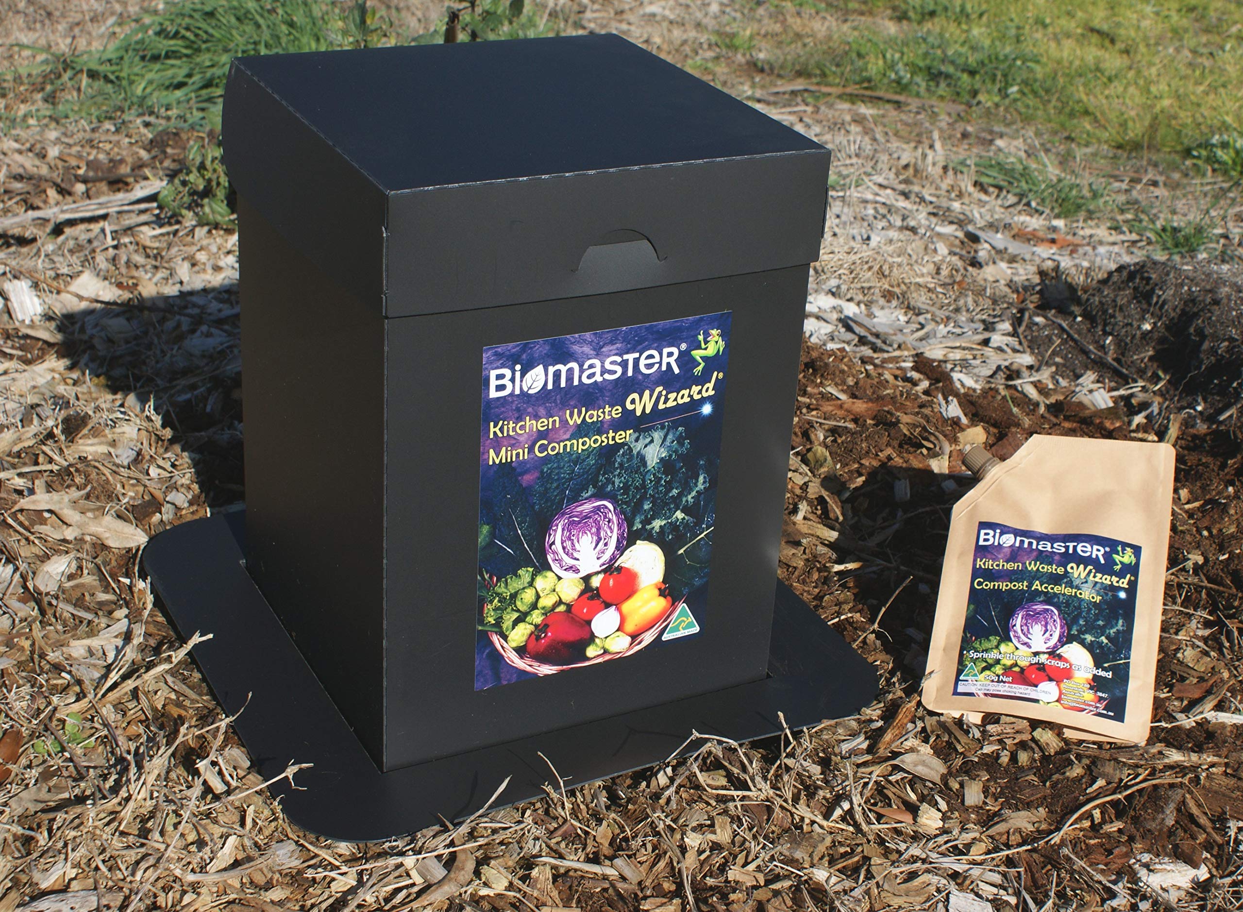 Kitchen Waste Wizard Mini Composter (100% Recycled Material, 10” Width x 18” Height)