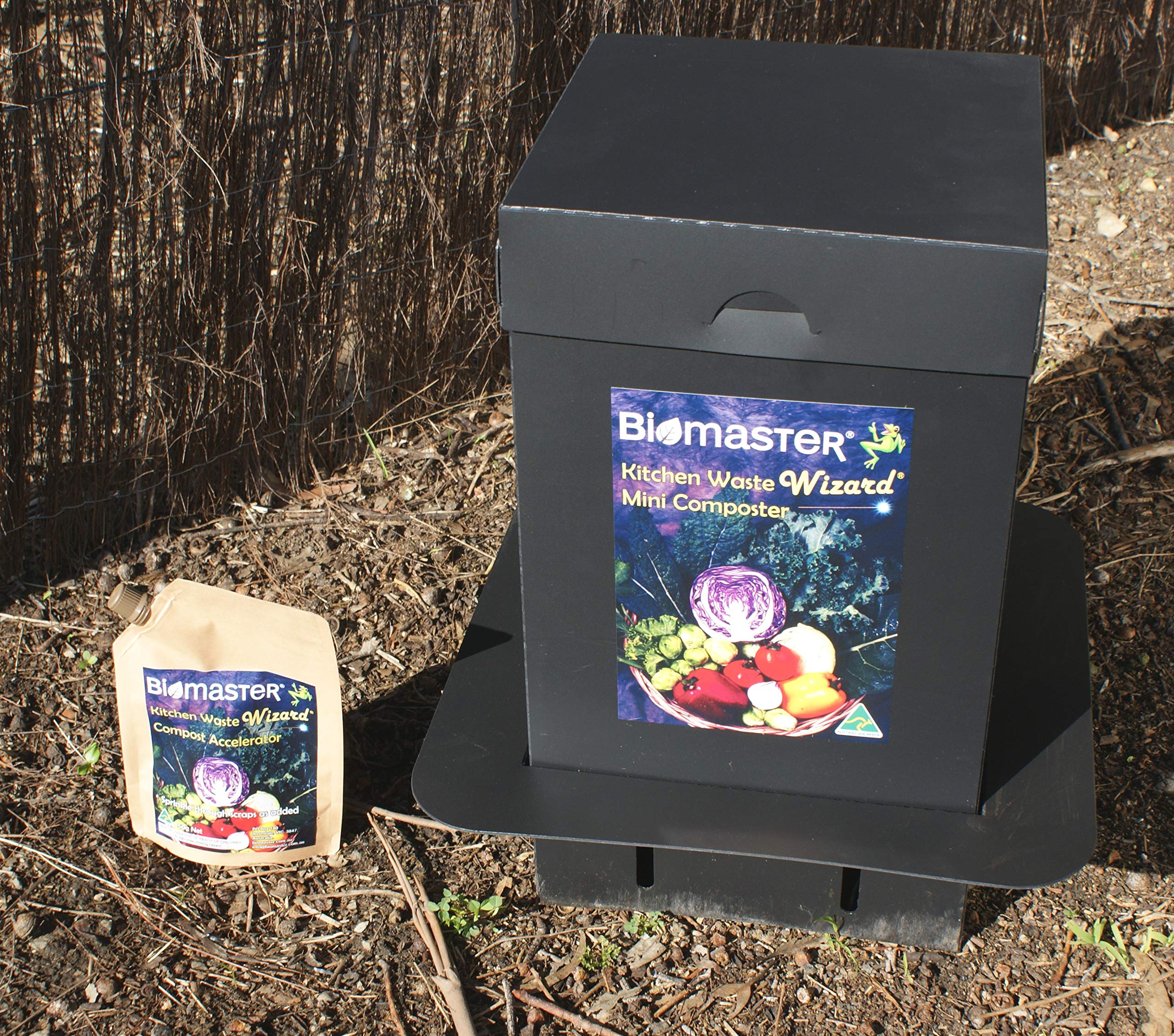 Kitchen Waste Wizard Mini Composter (100% Recycled Material, 10” Width x 18” Height)