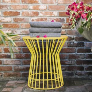 Novogratz Poolside Gossip, Roberta Outdoor/Indoor Side Table, Charcoal