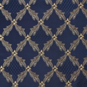 57" wide diamond drapery upholstery jacquard fabric navy blue color by the yard