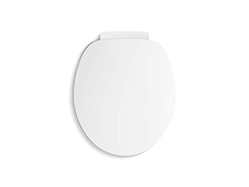 KOHLER K-10515-0 PureWarmth Heated Round-Front Toilet Seat, Quiet-Close Lid and Seat, Grip-Tight Bumpers and Installation Hardware, White