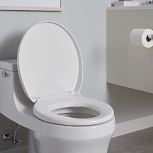 KOHLER K-10515-0 PureWarmth Heated Round-Front Toilet Seat, Quiet-Close Lid and Seat, Grip-Tight Bumpers and Installation Hardware, White