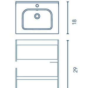 ROYO Sansa 48" 6 Drawers Modern Floating Bath Vanity Sensation - White