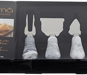 Prodyne KM-4-W Froma Knives Cheese Knife, Set of 4, White