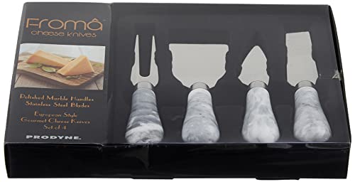 Prodyne KM-4-W Froma Knives Cheese Knife, Set of 4, White