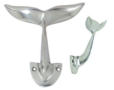 Small Whale Tail Hook Nautical Decor